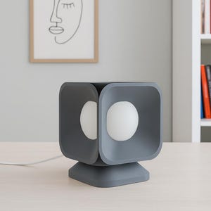 Sculptural Table Lamp: Minimalist Geometric Abstract Lighting - Etsy