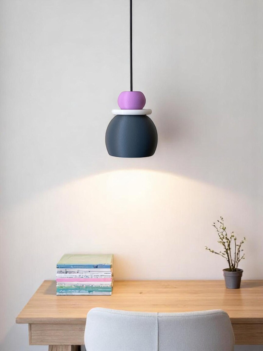 Pastel Pendant Light: Modern 3D Printed Ceiling Lamp - Etsy