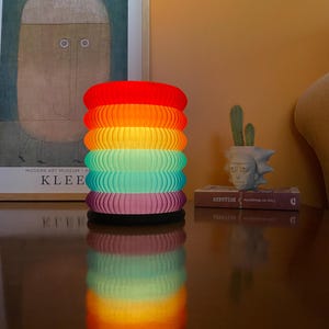 LGBTQ Pride Lamp, Rainbow Night Light for Pride Home Decor, Rainbow ...