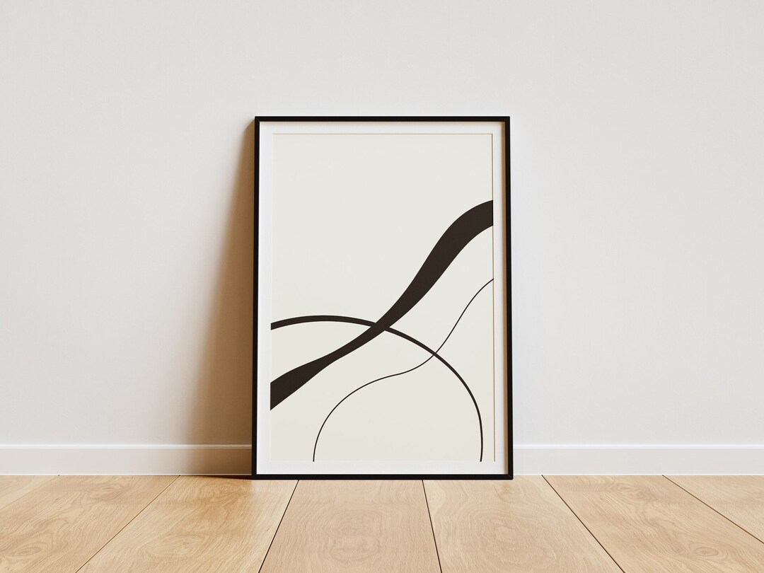 Minimal Line Art Print, Abstract Line Art, Modern Wall Art, Minimal ...