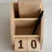 Desktop Wooden Organizer - Custom Perpetual Calendar - Engraved Wooden ...