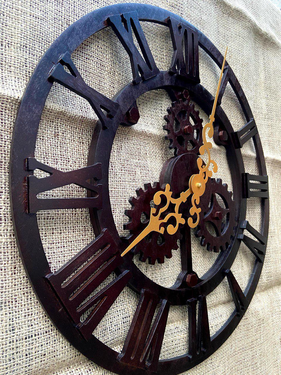 Wooden Clock Template. CNC Project for Wooden Clock Design. Ai, Dxf Eps ...