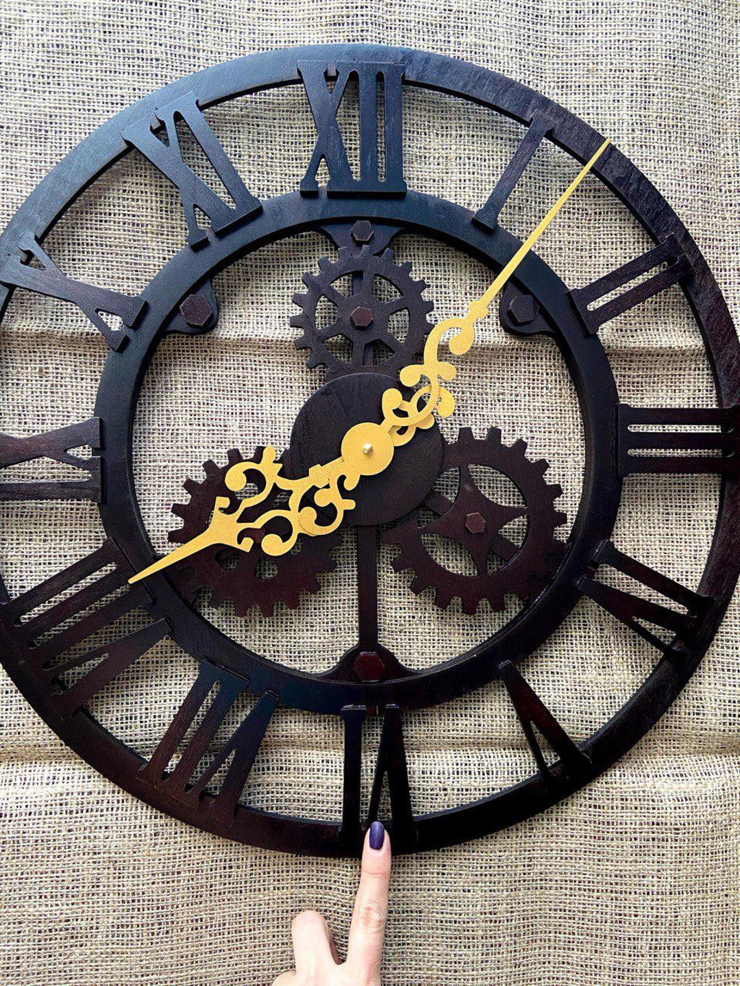 Wooden Clock Template. CNC Project for Wooden Clock Design. Ai, Dxf Eps ...