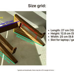 Handcrafted Premium Wooden Laptop Stand – Unique Gift, Eco-friendly ...