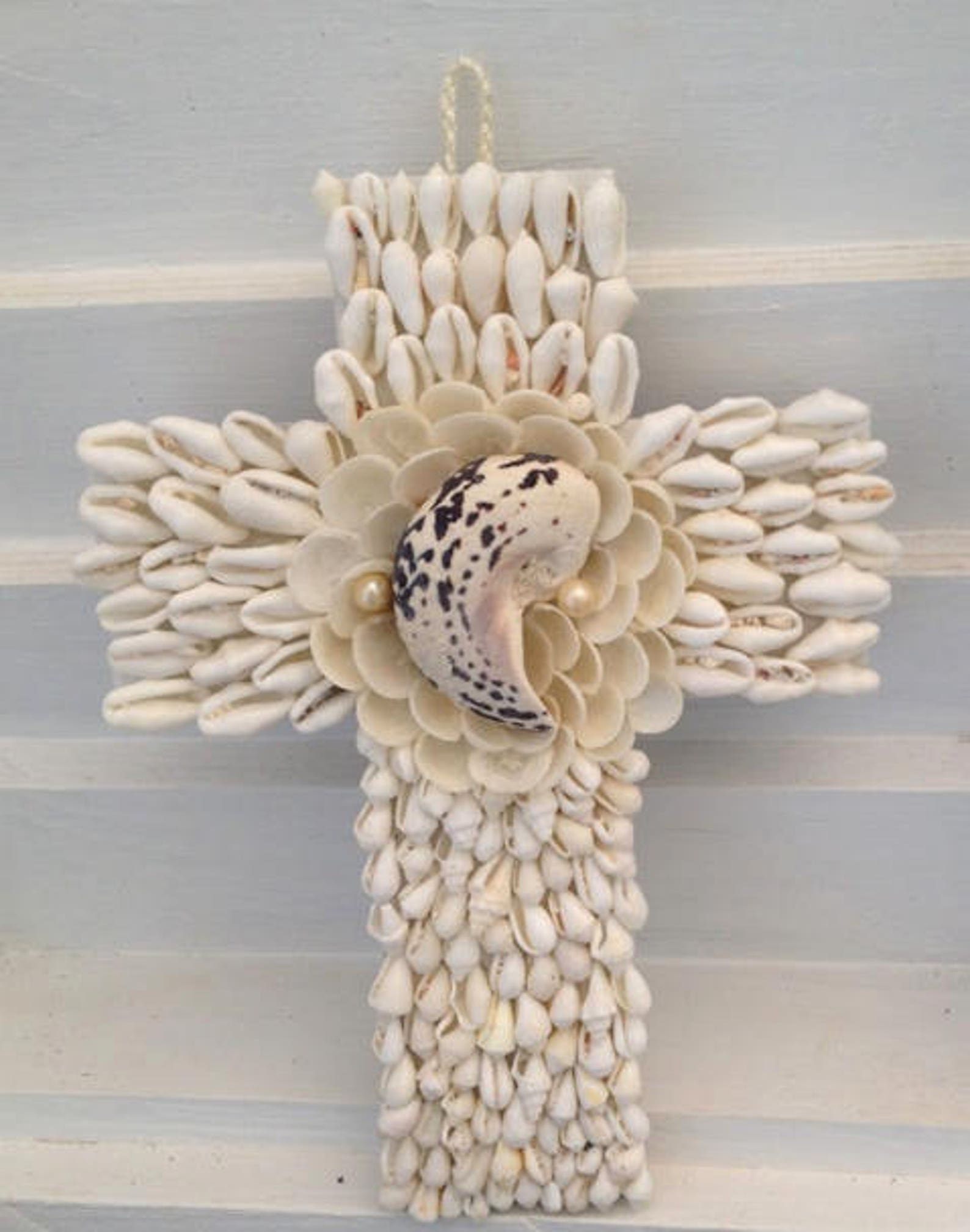 Betty Ann Shell Cross, Beach, Shells, White Shells - Etsy
