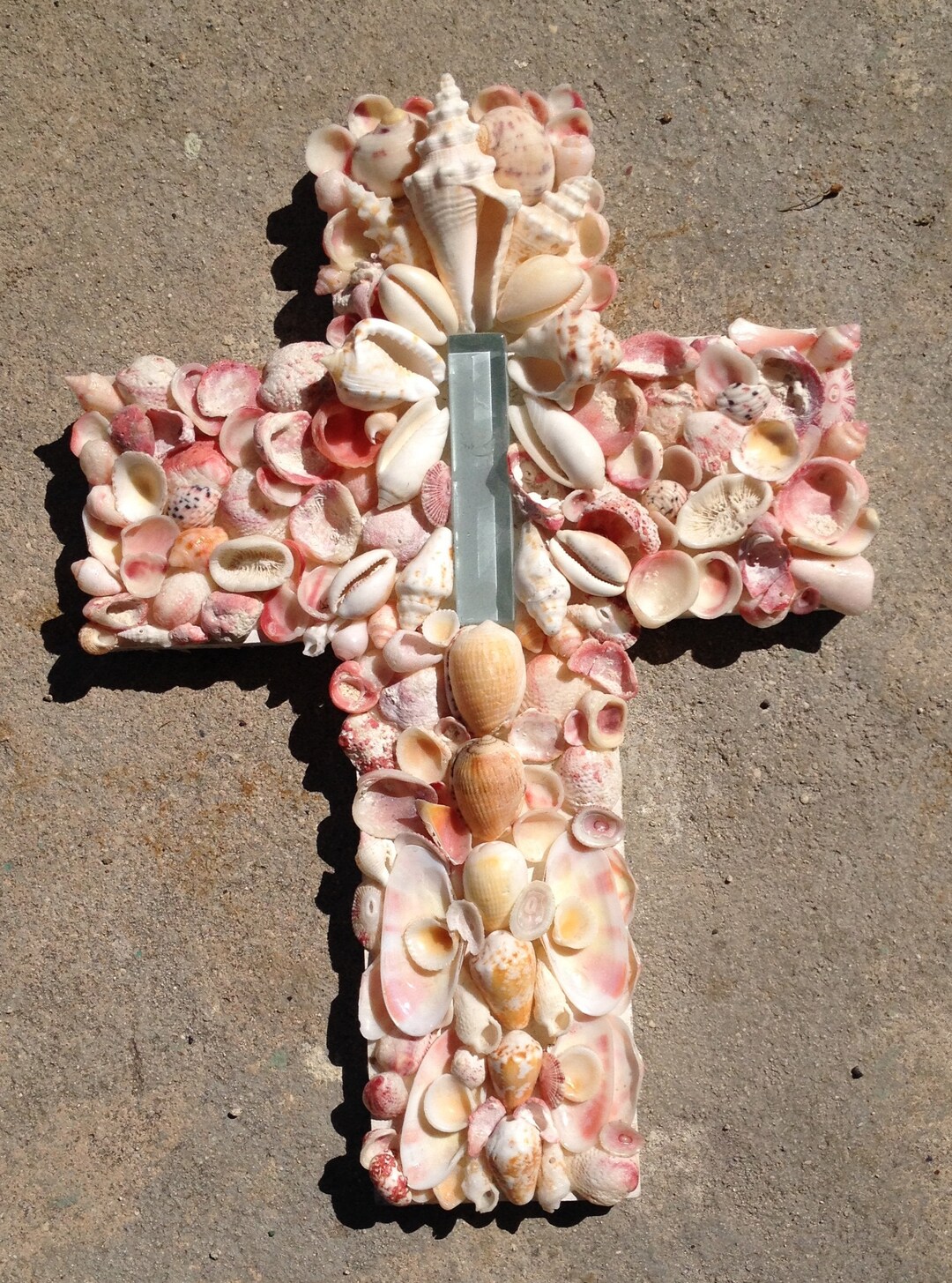 Catherine Shell Cross, Beach, Shells, Pink Shells - Etsy