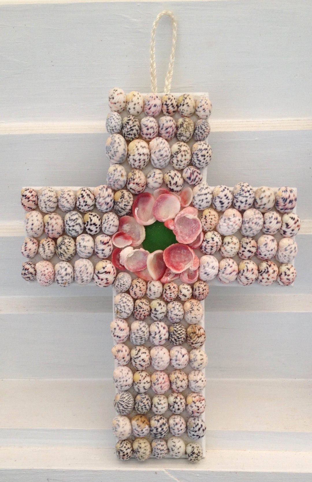 Beth Shell Cross, Beach, Shells, Bleeding Teeth Shells, Shell Art - Etsy