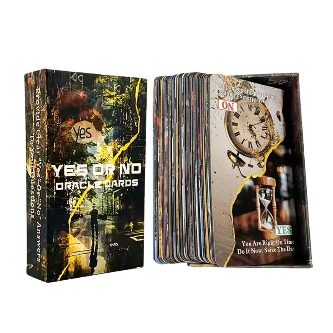 Yes or No Oracle Card Deck With Keywords & Images, Love and Situation ...