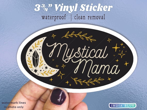 Mystical Mama Sticker Moon Vinyl Sticker Metaphysical Phone - Etsy