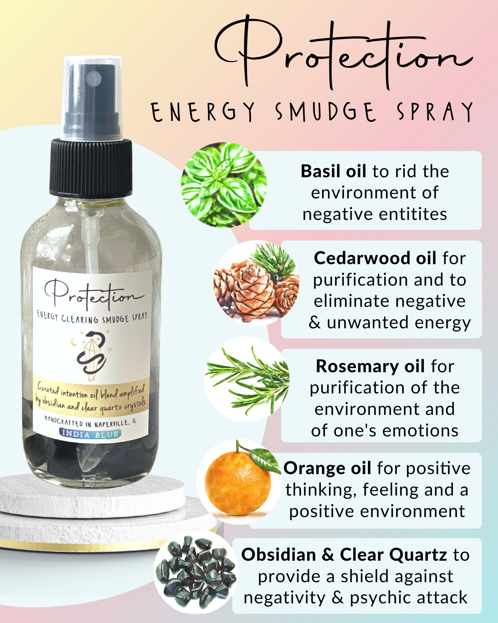 Crystal Love Spray, Anti Anxiety Aromatherapy, Money Manifestation Mist ...