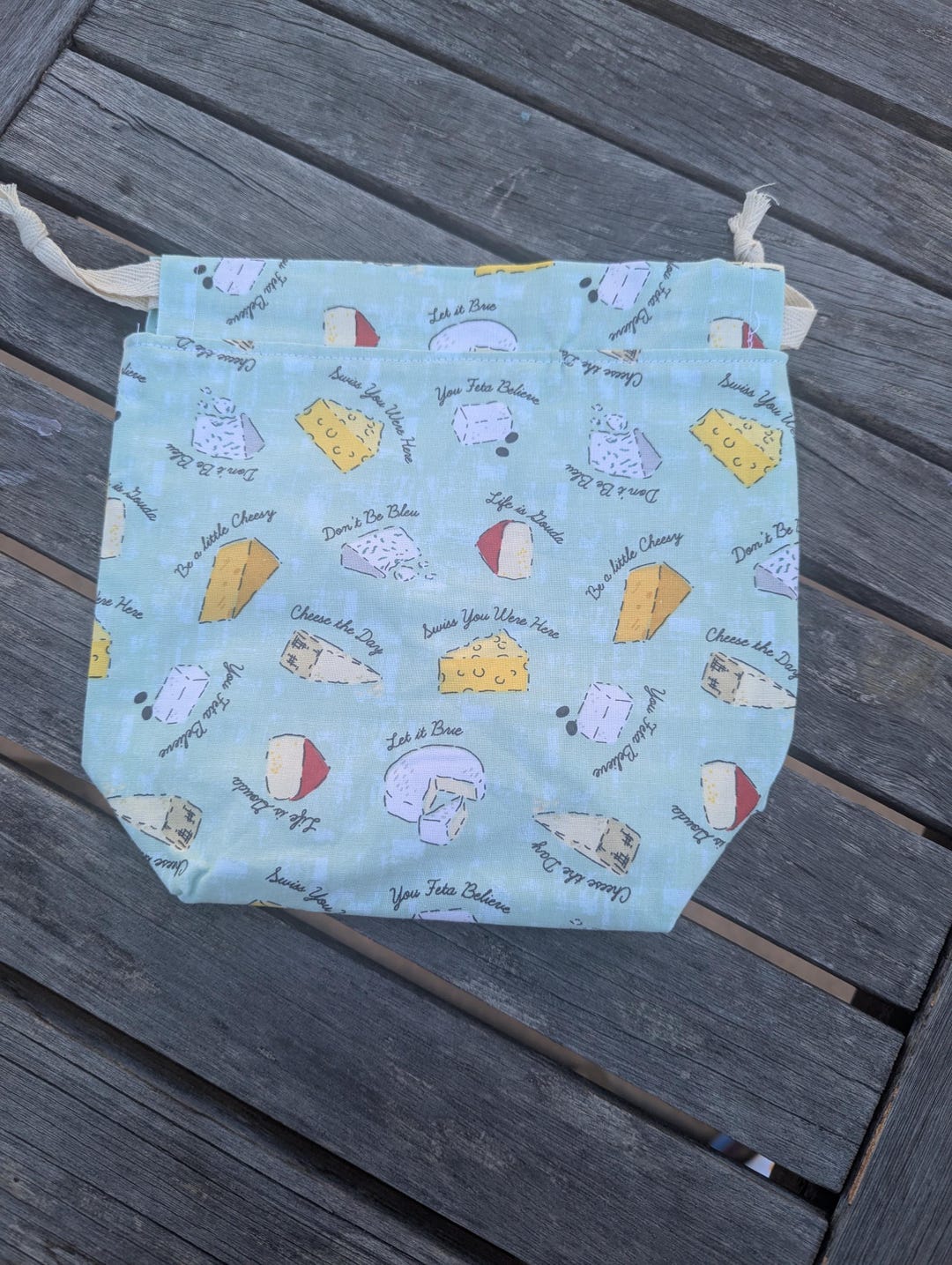 Cheese Inspired Yarn Cozy and Project Bags - Etsy