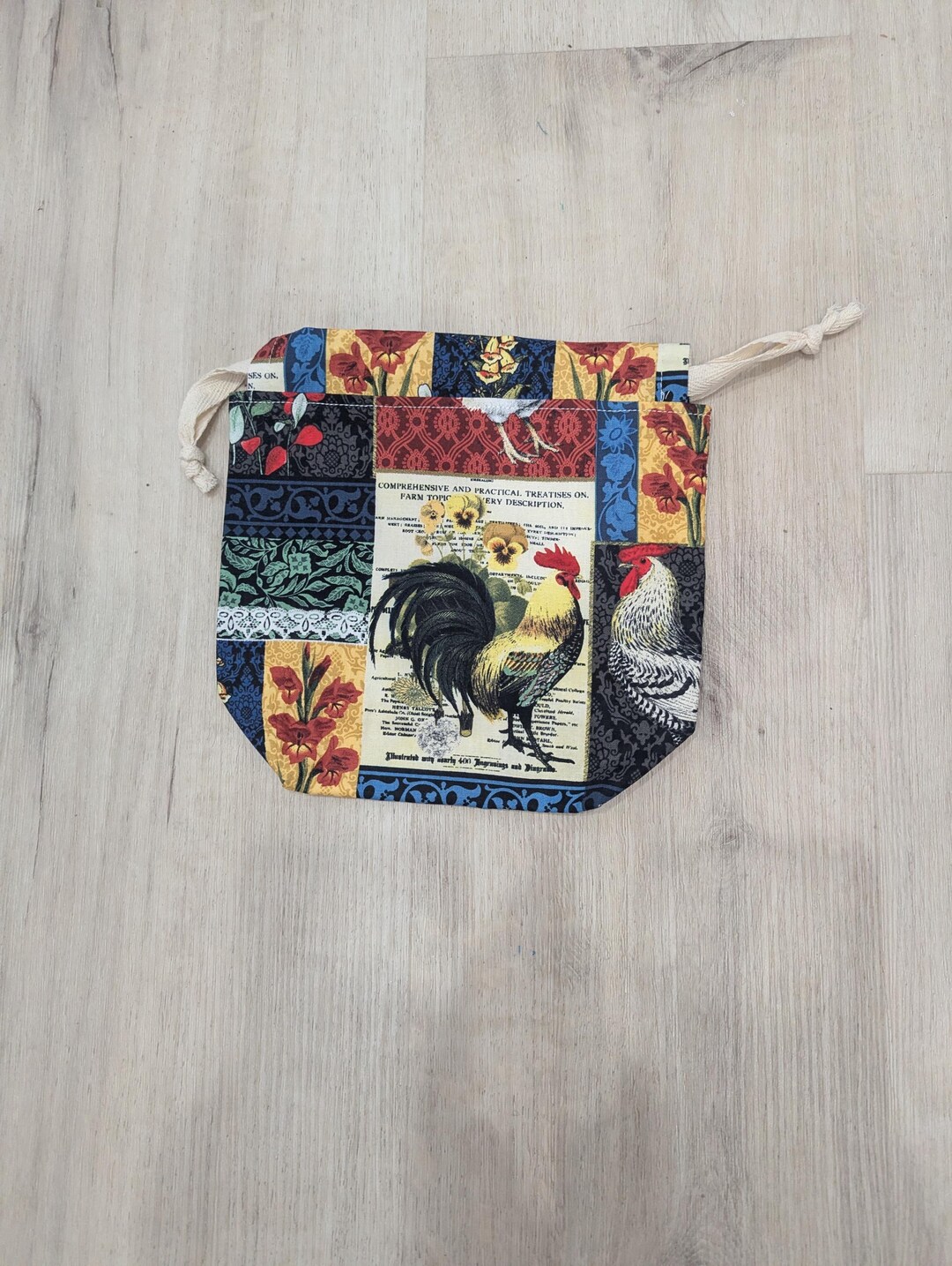 Rooster Yarn Cozy and Project Bag | Made to Order - Etsy