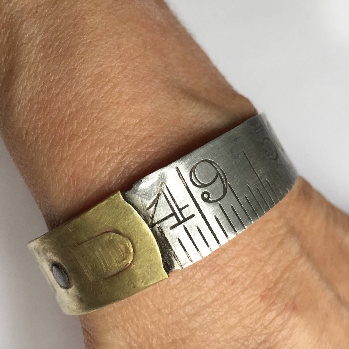 Small Size Ruler Bracelet Vintage Repurposed Upcycled Aluminum | Etsy