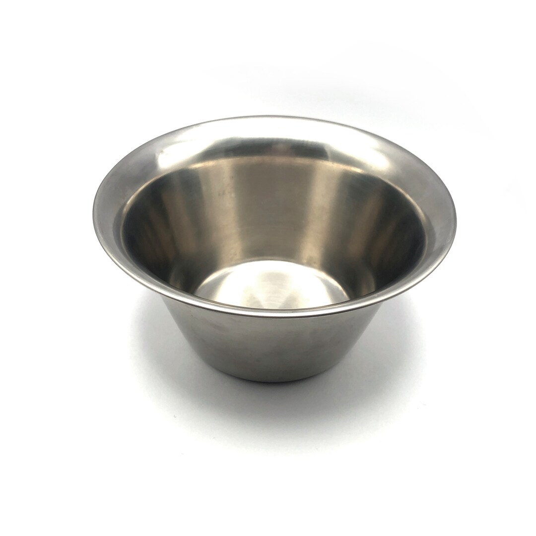 MCM Mid Century Modern Acero inoxidable pequeño tazón de inmersión sin ...