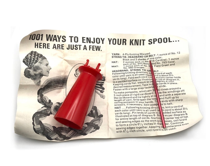 Vintage Boye Knitting Knobby Spool Knitter With Original Instructions ...