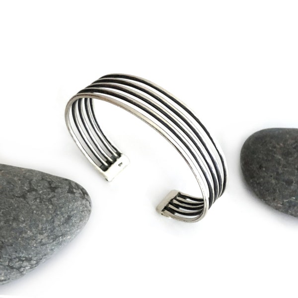 Multi Band Cuff Bracelet - Etsy