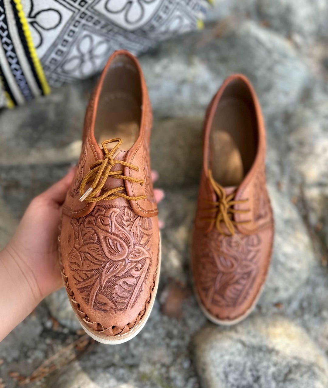 Mexican Leather Shoes, Mexican Huaraches, Boho- Hippie Vintage, Mexican ...