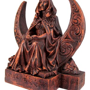 Moon Goddess Statue | Lunar Deity Sculpture | Pagan | Spiritual Home ...