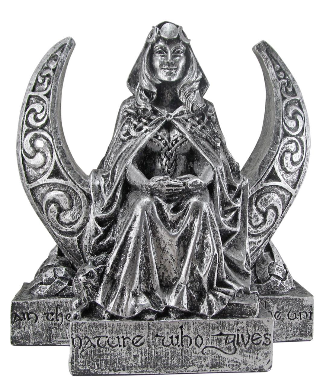 Moon Goddess Statue | Lunar Deity Sculpture | Pagan | Spiritual Home ...