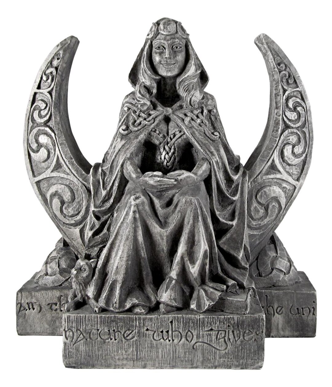 Moon Goddess Statue | Lunar Deity Sculpture | Pagan | Spiritual Home ...