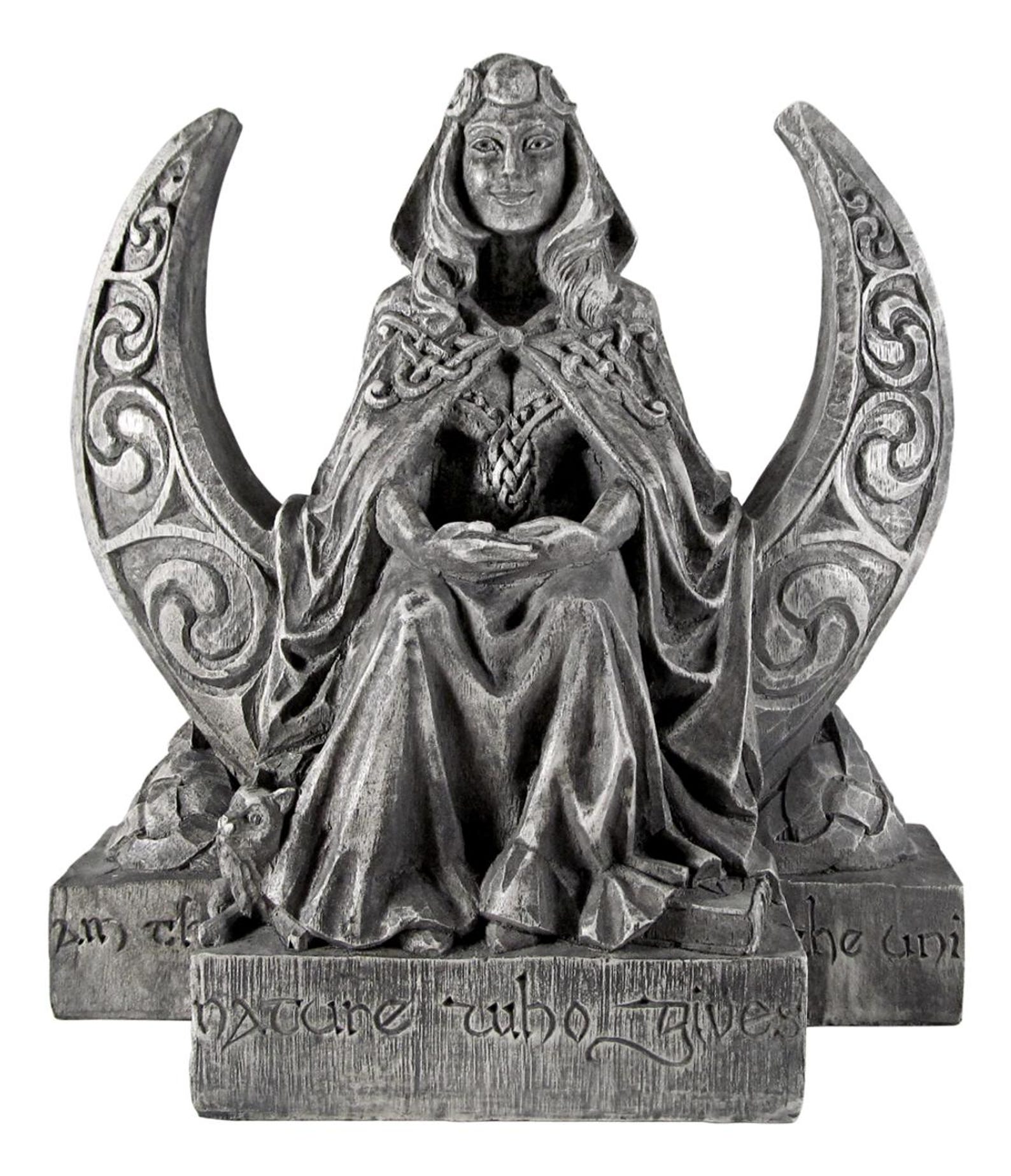 Moon Goddess Statue | Lunar Deity Sculpture | Pagan | Spiritual Home ...