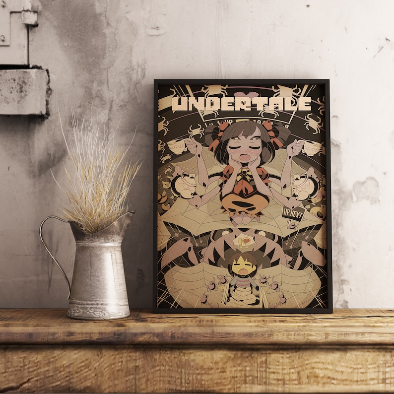 Undertale Poster: Retro Video Game Art, Kraft Paper Print - Etsy