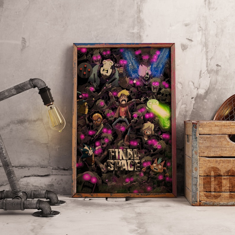 Final Space Poster, Animated Sci-fi Series Print, Space Adventure Wall ...
