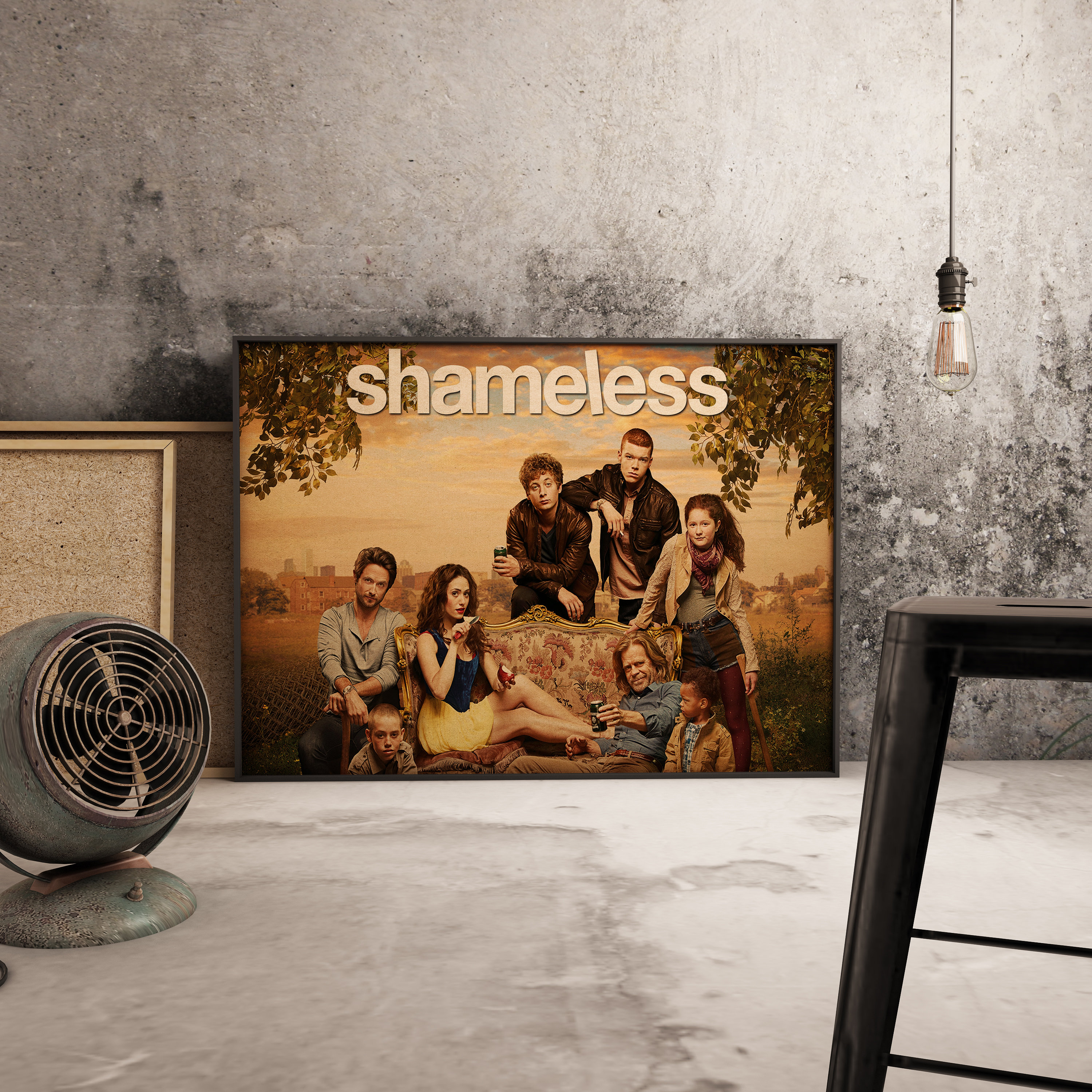 Shameless TV Show Poster: Gallagher Family Kraft Paper Print - Etsy