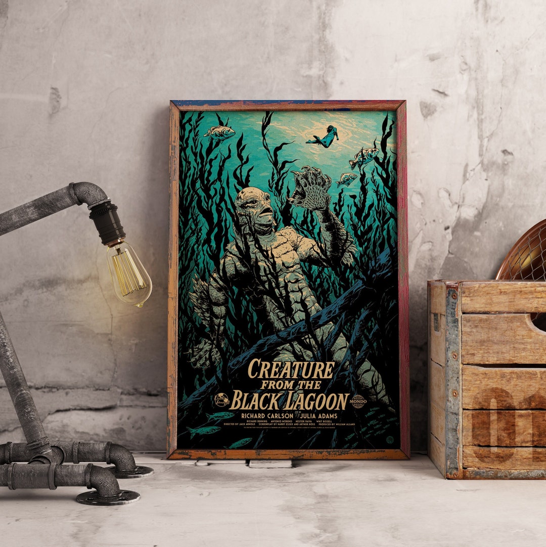 Creature From the Black Lagoon Poster: Vintage Horror Film Art - Etsy
