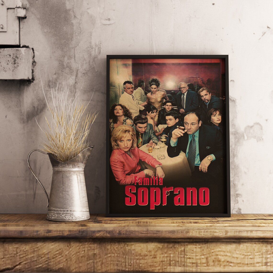 The Sopranos Poster Iconic TV Series Art Print, High Quality Kraft Paper, Perfect Gift for Fans ...
