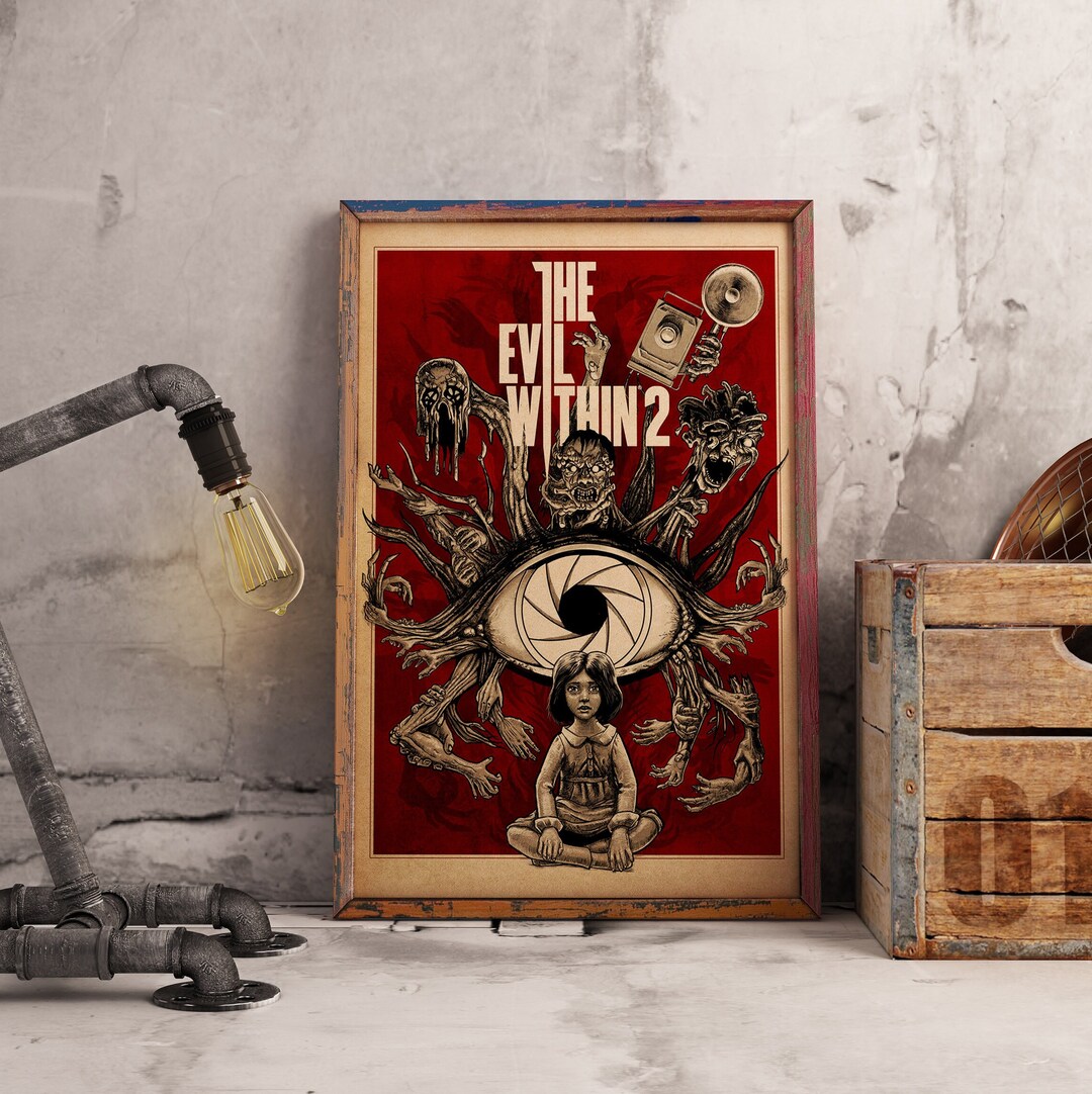 The Evil Within 2 Poster: Horror Kraft Paper Gaming Art - Etsy