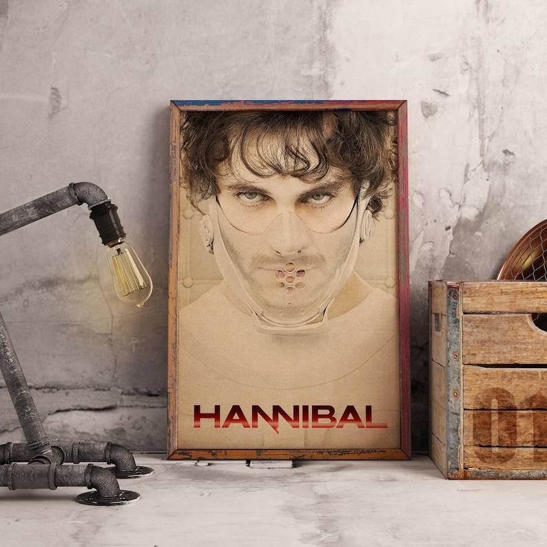 Hannibal TV Series Poster: Mads Mikkelsen Kraft Paper Print - Etsy