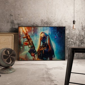 Cyberpunk 2077 Poster, Night City Wall Art, Futuristic Sci-fi Video ...