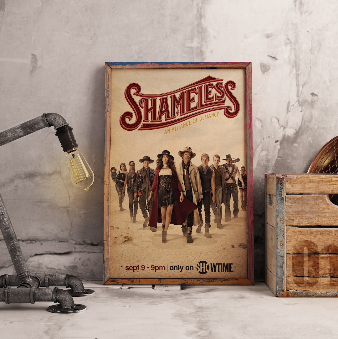 Shameless TV Show Poster, Gallagher Family Print on Kraft Paper, Comedy ...