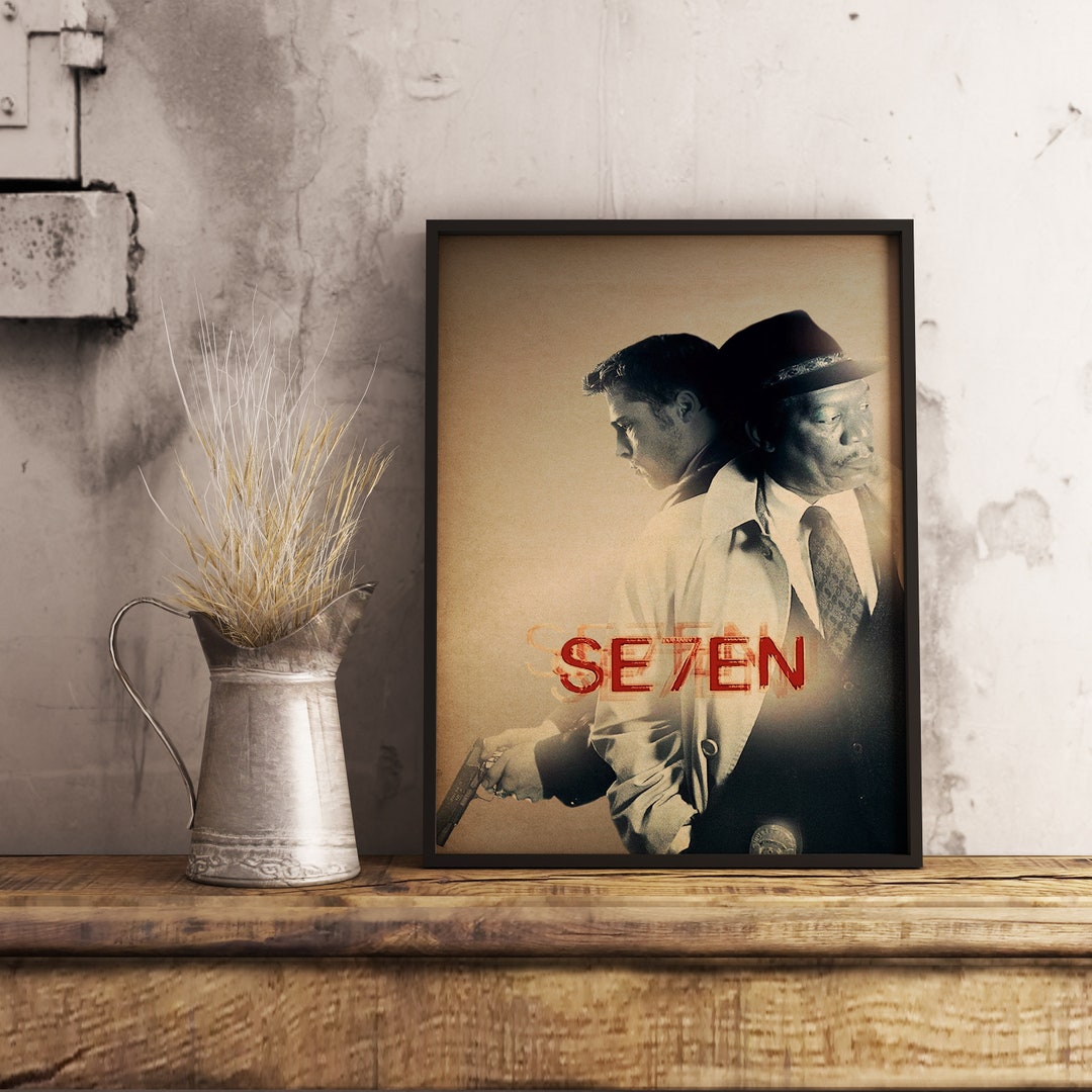 Se7en Movie Poster: Classic Thriller Film, Kraft Paper Wall Art - Etsy