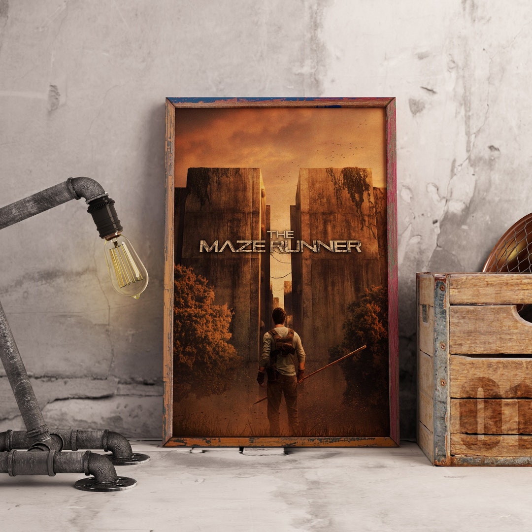 The Maze Runner Poster, Thomas Wall Art, Science Fiction Art, Kraft ...