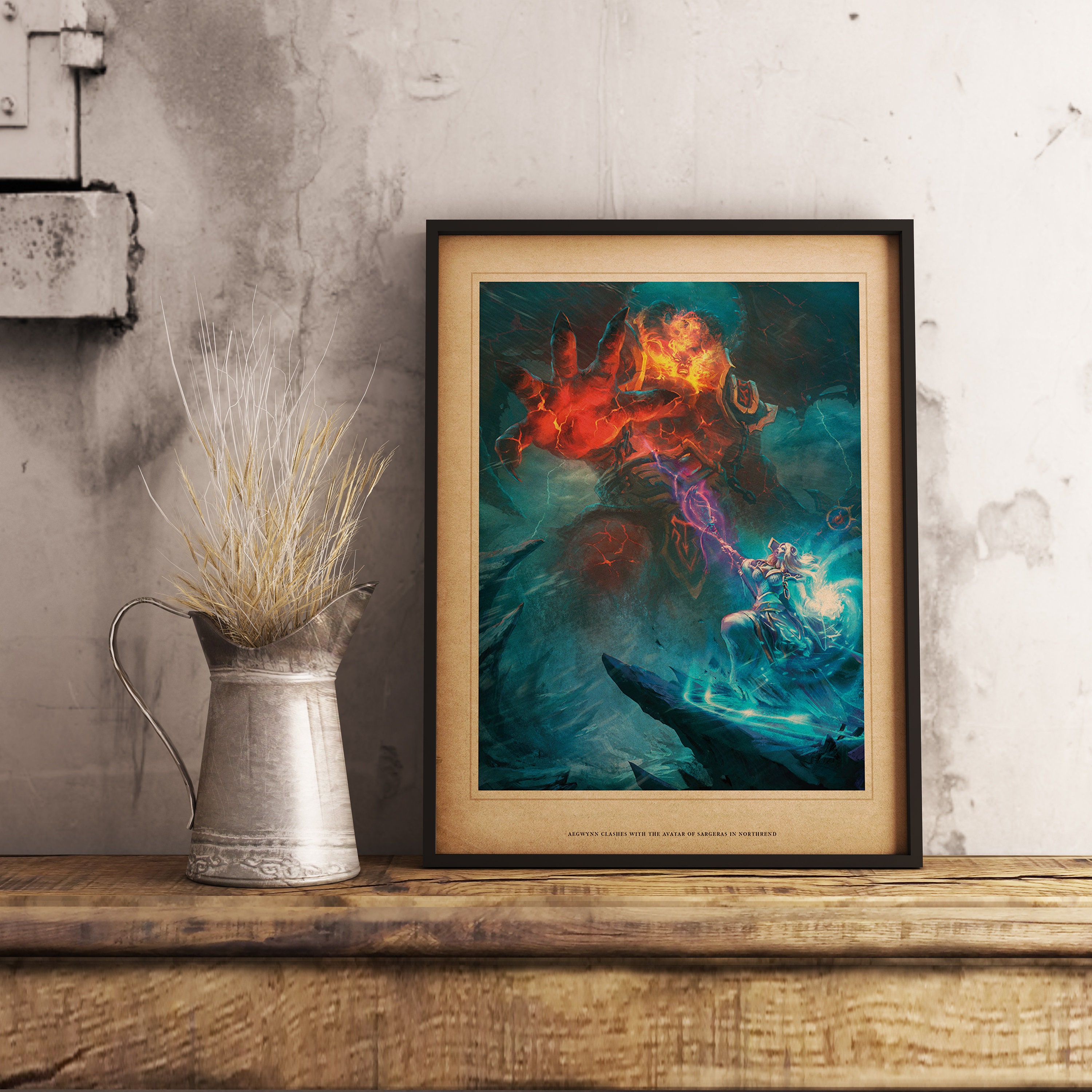 World of Warcraft Poster, Azeroth Wall Art, Legendary Characters ...