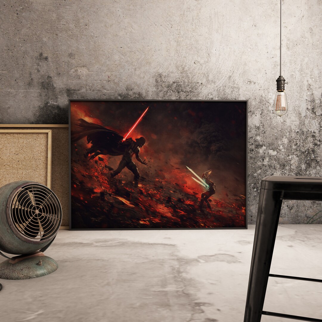 Star Wars Kraft Paper Poster: Galactic Saga Wall Art - Etsy