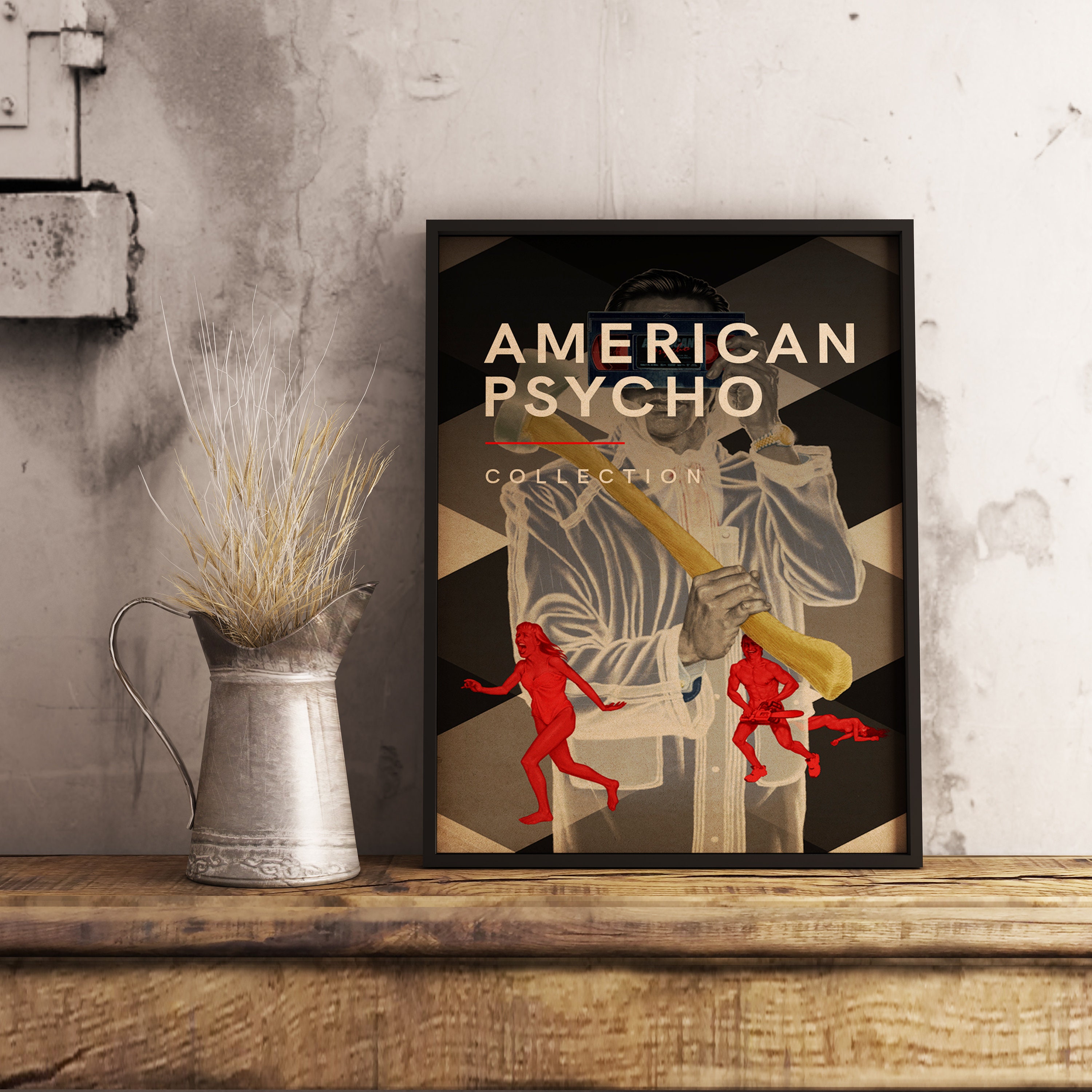 American Psycho Movie Poster: Patrick Bateman Kraft Paper Print - Etsy