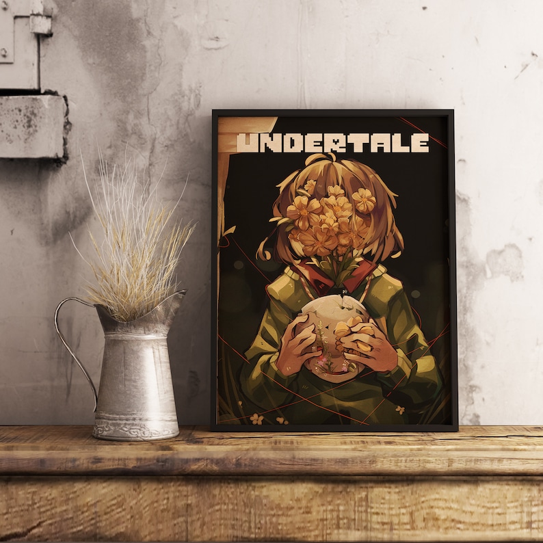 Undertale Poster: Retro Video Game Art, Kraft Paper Print - Etsy