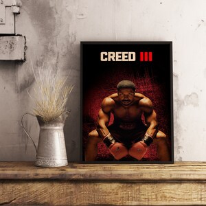 Creed 3 Poster - High Quality Boxing Movie Art Print - Michael B. Jordan Film Poster - Perfect ...