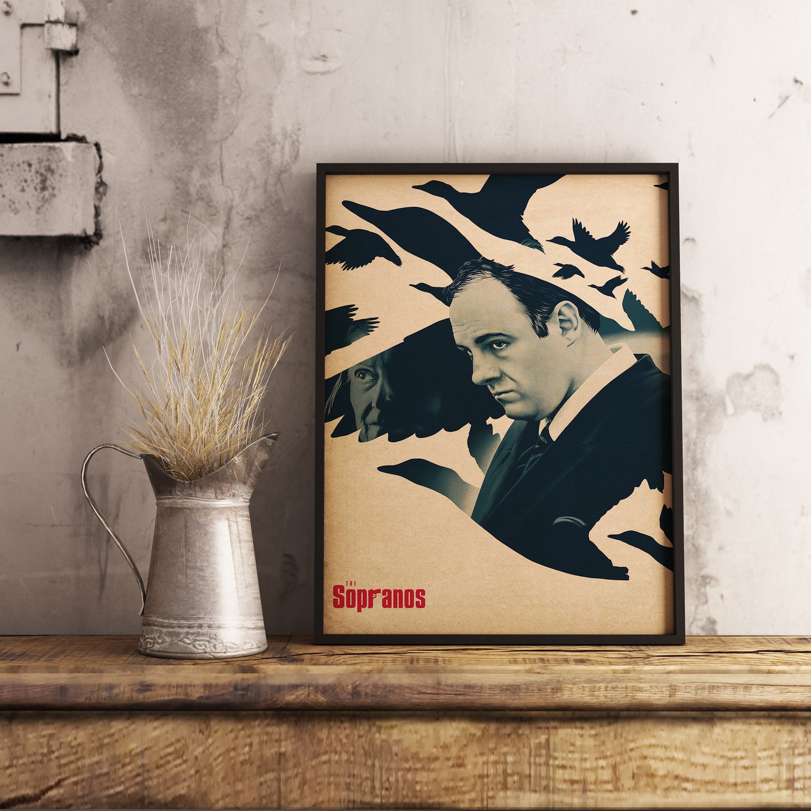 The Sopranos Poster Iconic TV Series Art Print, High Quality Kraft Paper, Perfect Gift for Fans ...
