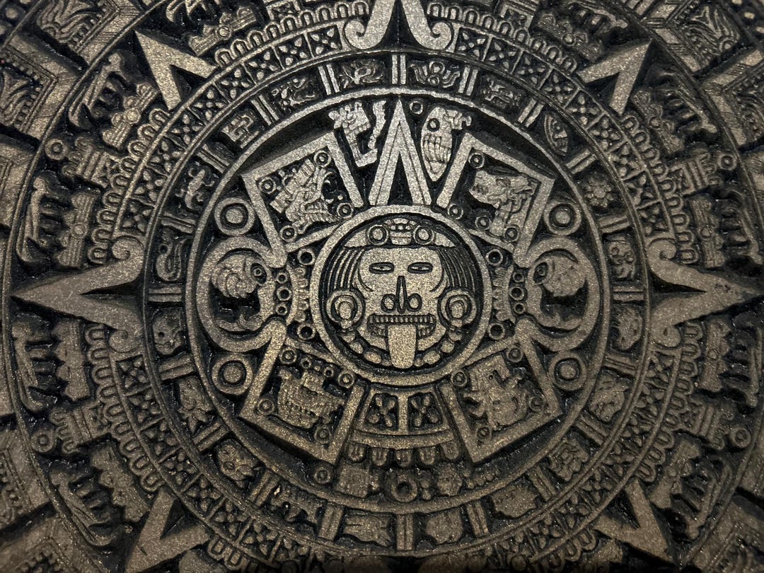 Mayan Calendar CNC Engraved MDF Wall Art - Etsy