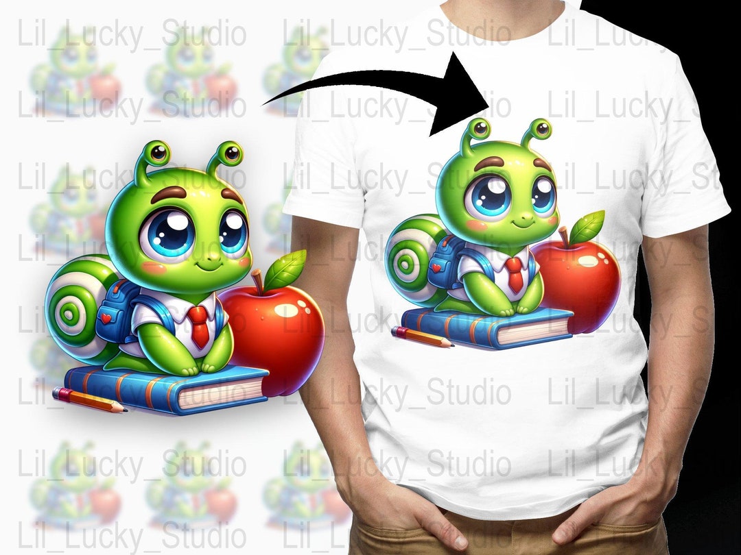 Cute Snail Digital Clipart, Cartoon Snail Back to School Art, Snail ...