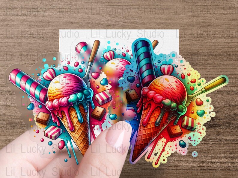 Ice Cream Cone Clipart Instant Download, Summer Sweets Digital Art ...