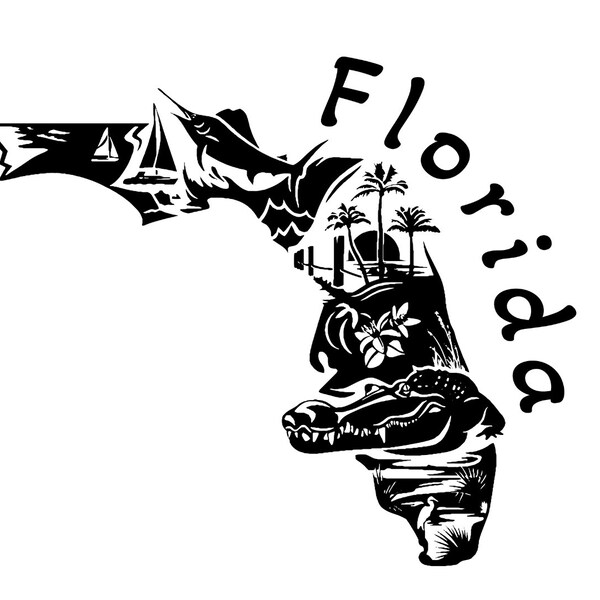 Florida Decal - Etsy