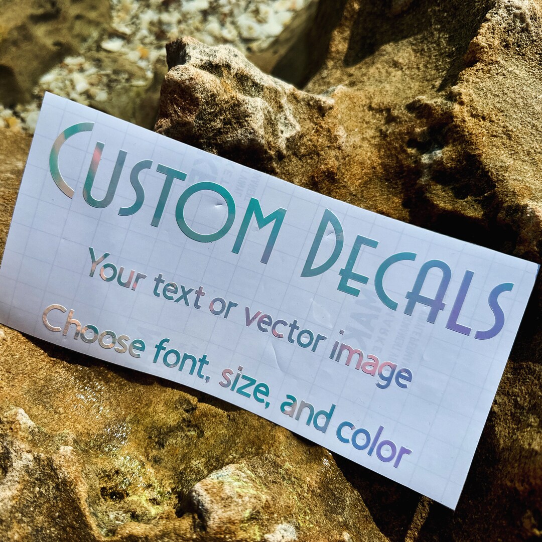 Custom Vinyl Decal Car Decal Window Decal Laptop Decal Business Decal ...