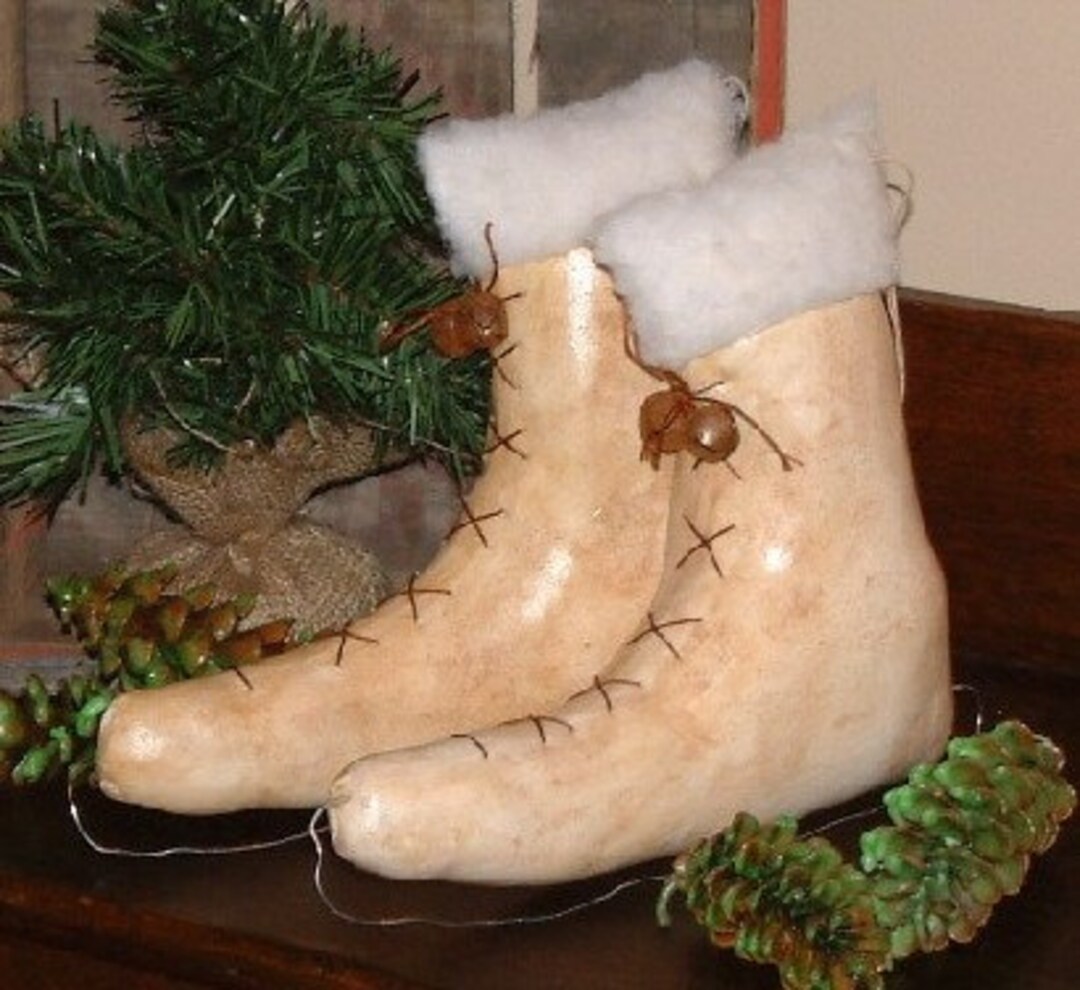Primitive Folk Art ICE SKATES Pattern - Ornies, Door Hanger - Winter ...