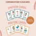 Communication Cards for Kids and Toddlers, Emotions Cards, Daily ...