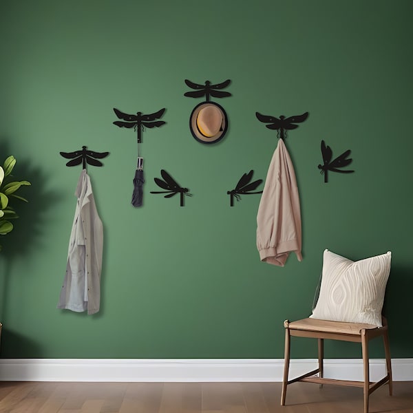Metal Dragonfly Coat Hook - Etsy